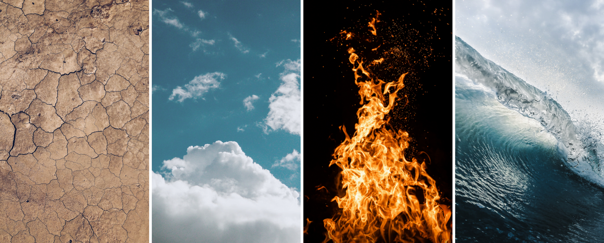 5 elements - the air, fire, water and earth transformation practices